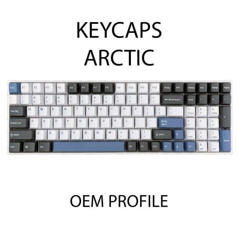 Jual KEYCAPS ARCTIC / ARTIC PBT DOUBLE SHOT OEM PROFILE MECHANICAL KEYBOARD di Seller ...