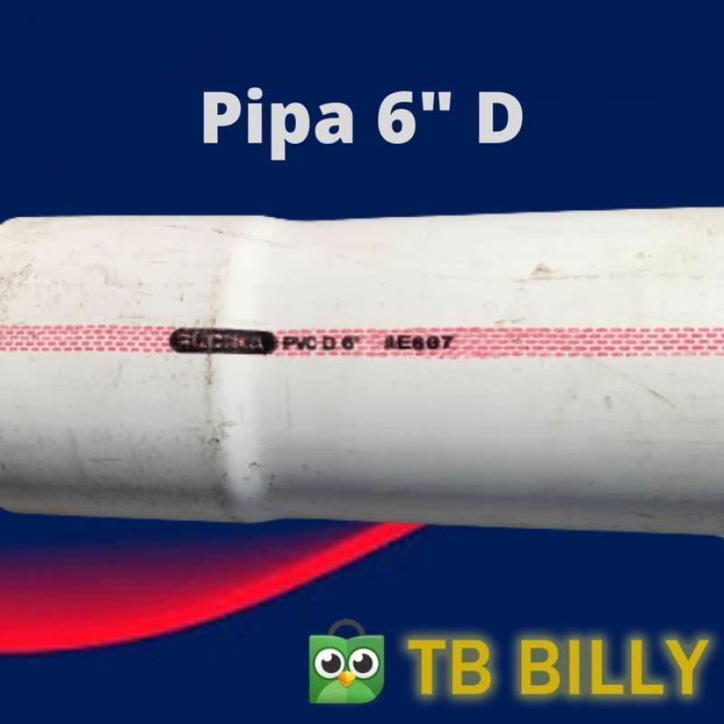 Jual Pipa PVC 6 inch Rucika Wavin D (Potongan 50CM) - Multicolor di ...