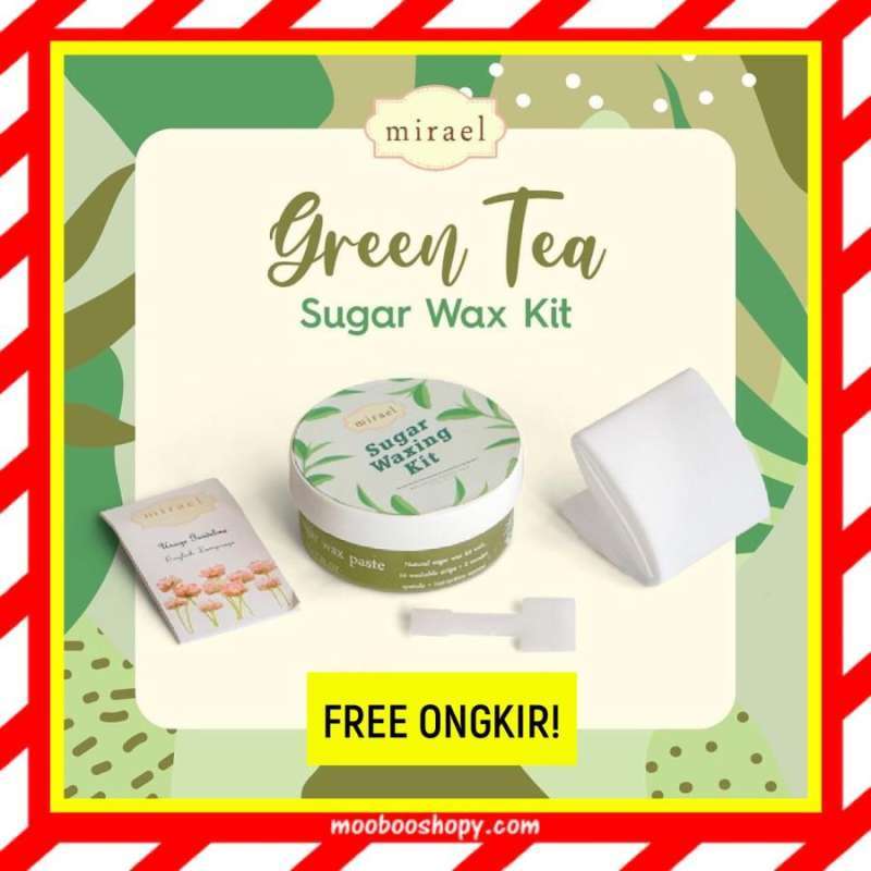 Jual Mirael Green Tea Sugar Waxing Kit teh hijau set paket wax lengkap ...