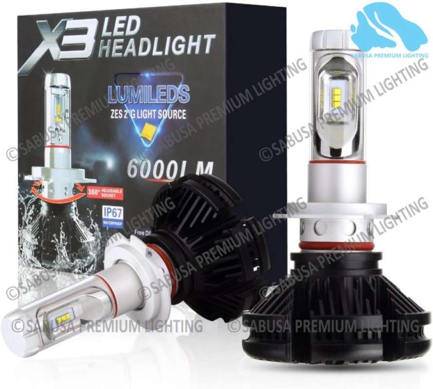 Jual Lampu Mobil LED H4 H11 Foglamp Headlamp Utama Fortuner Xenia Agya ...