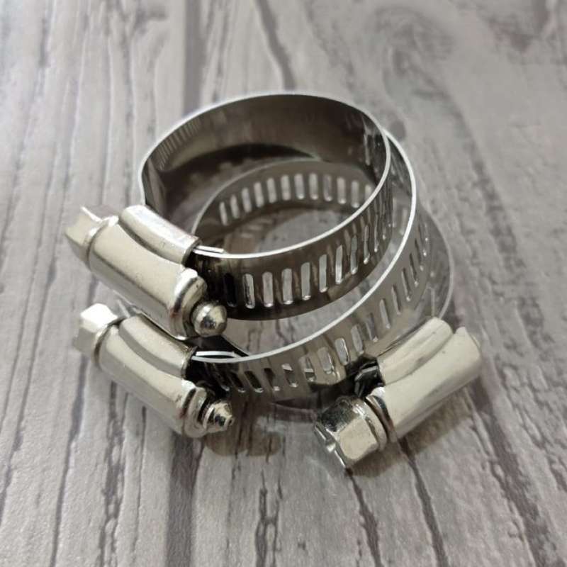 Jual Klem Selang Gas/Selang Air TAIWAN 3.5 mata obeng MINUS Hose Clamp ...