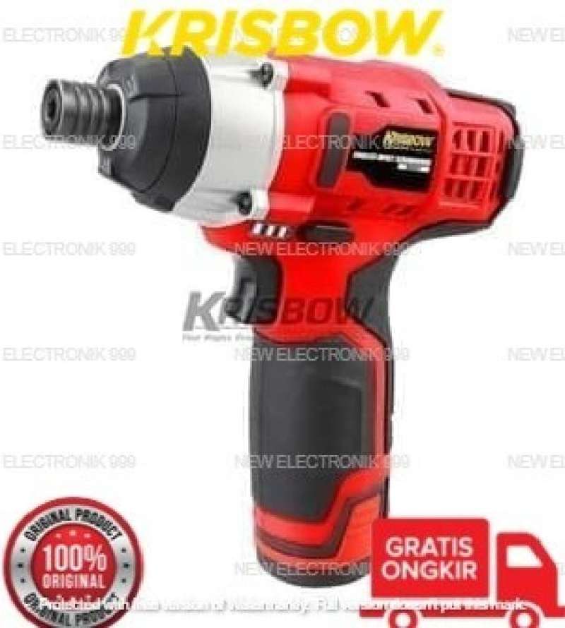Jual Krisbow Obeng Ketok Listrik 12v CORDLESS IMPACT SCREWDRIVER ...