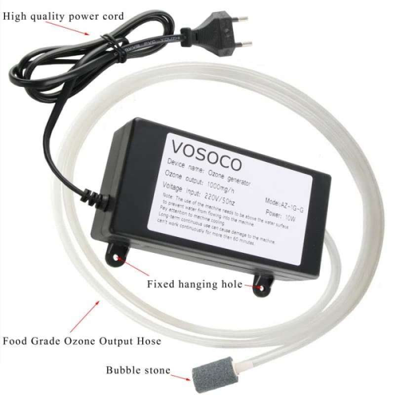 Jual Vosoco Ozone Generator Water Air Purifier Sterilizer 1000mg - Az-1g-g Di Seller Eudora ...