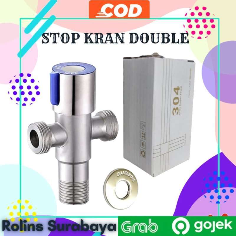 Jual Stop Kran T StopKran Cabang Stainless / Kran Closet Wastafel Shower di Seller SOLO DIAMOND ...