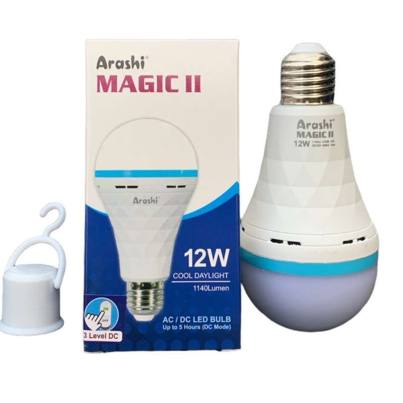 Jual Lampu Led Emergency Arashi Magic 12 Watt Lampu Darurat Best Seller Di Seller Maju Jaya ...