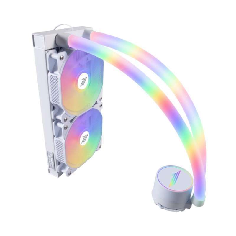 Jual 1stplayer Mt240 White Argb Aio Liquid Cooler Luminous Cooled Pipes ...