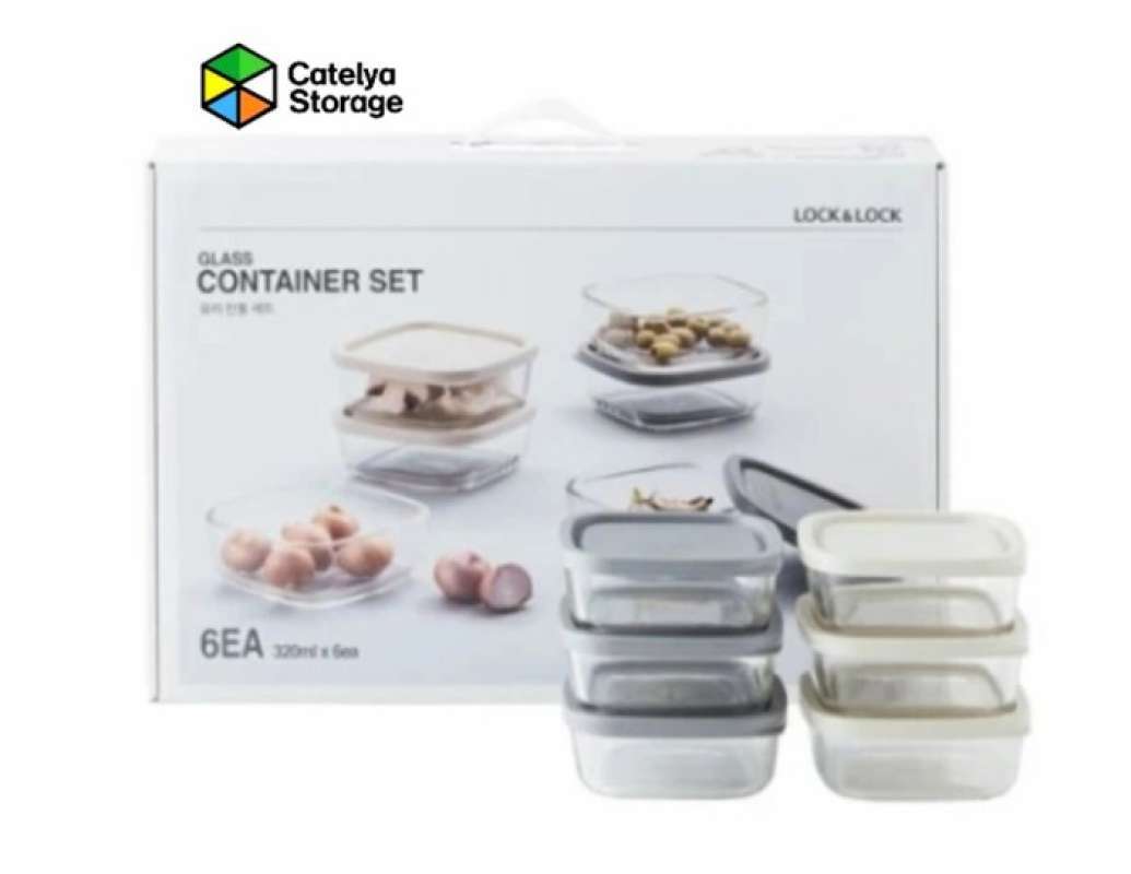 Jual Lock N Lock Exclusive Ovenglass Oven Glass Container Gift Set di ...