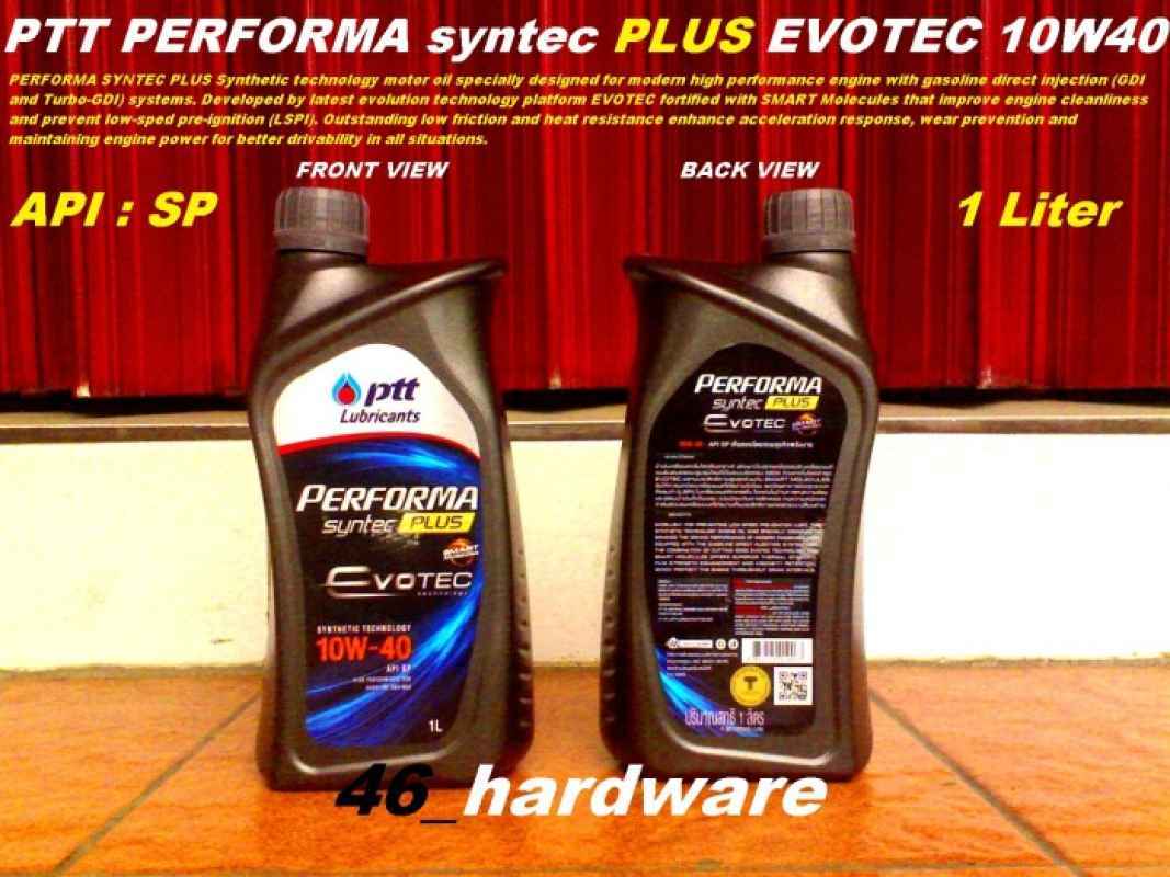 Jual Ptt Performa Syntec Plus Evotec 10W-40 10W40 Sp Oli Mesin Bensin 1L di Seller Mita OtoShop ...