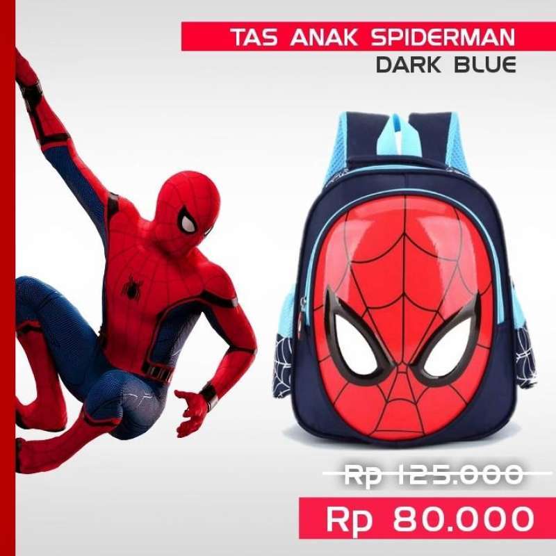 Jual Tas Ransel Sekolah Anak Keren dan Unik Model Motif Spiderman di Seller HABIBI SHOP 88 ...