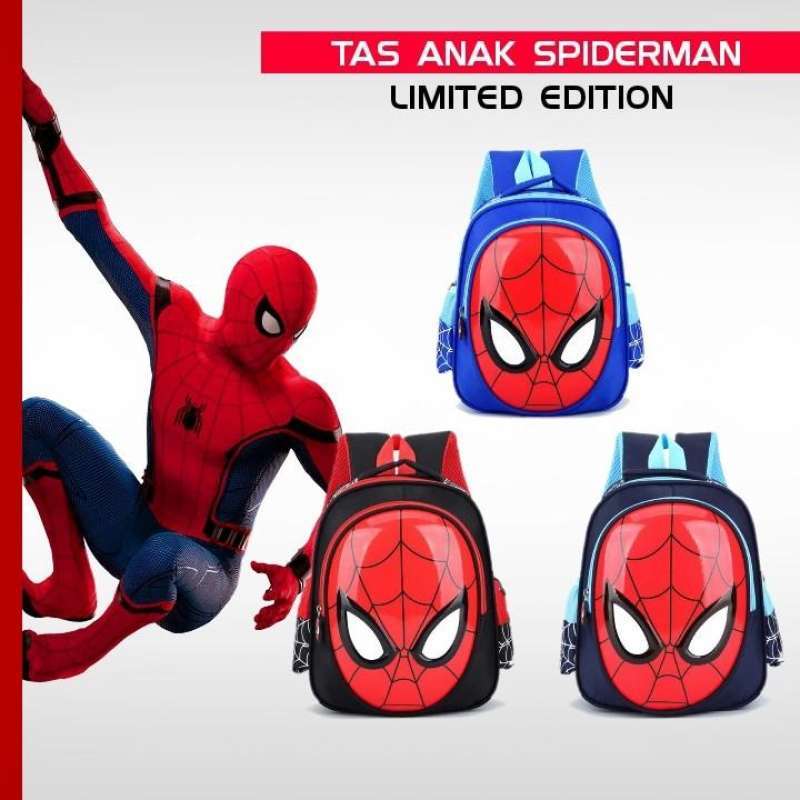 Jual Tas Ransel Sekolah Anak Keren dan Unik Model Motif Spiderman di Seller HABIBI SHOP 88 ...