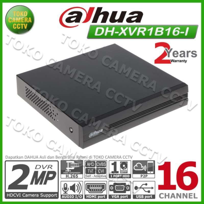 Jual Tahun Ini Aja Kak Dvr Dahua 16 Channel Xvr1b16i 2mp Dvr 16ch Dahua ...