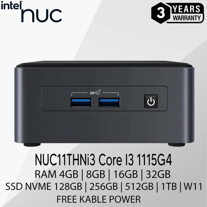 Jual Mini PC Intel NUC11TNHi3 Core I3 1115G4 + RAM + SSD NVME + Win 11 Pro - Ram 4GB DDR4 SSD ...
