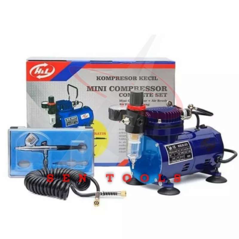 Promo compresor mini kecil set compressor listrik set compit air brus ...