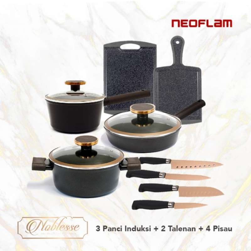 Promo Neoflam Noblesse Cookware Induksi Set - Pakat A Diskon 4% di ...