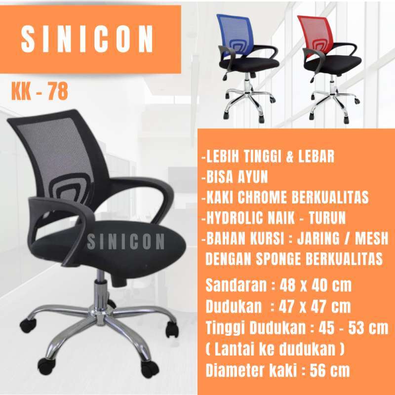 Promo Kursi kantor murah / office chair / KURSI JARING / KURSI PUTAR ...