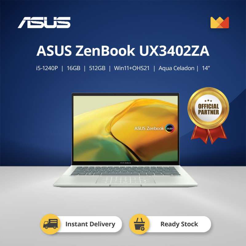 Jual Asus Zenbook Oled 14 Ux3402za (i5/16gb/512gb/win11/opi/14) -aqua ...