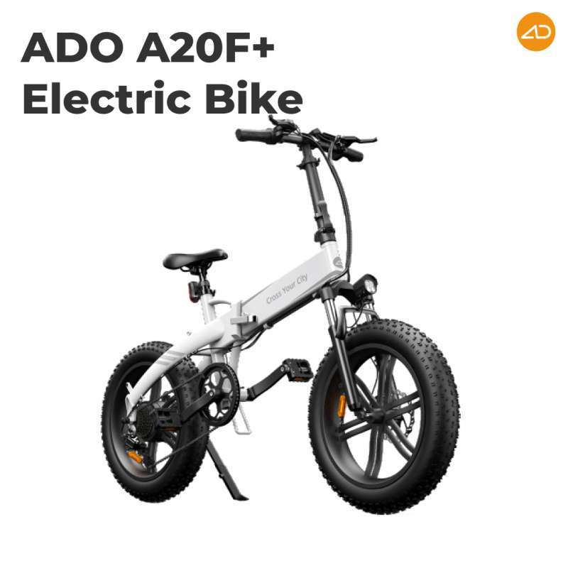 Jual ADO A20F+ White Ebike-20 Inch Fat Tire Folding Electric Bike [Free ...