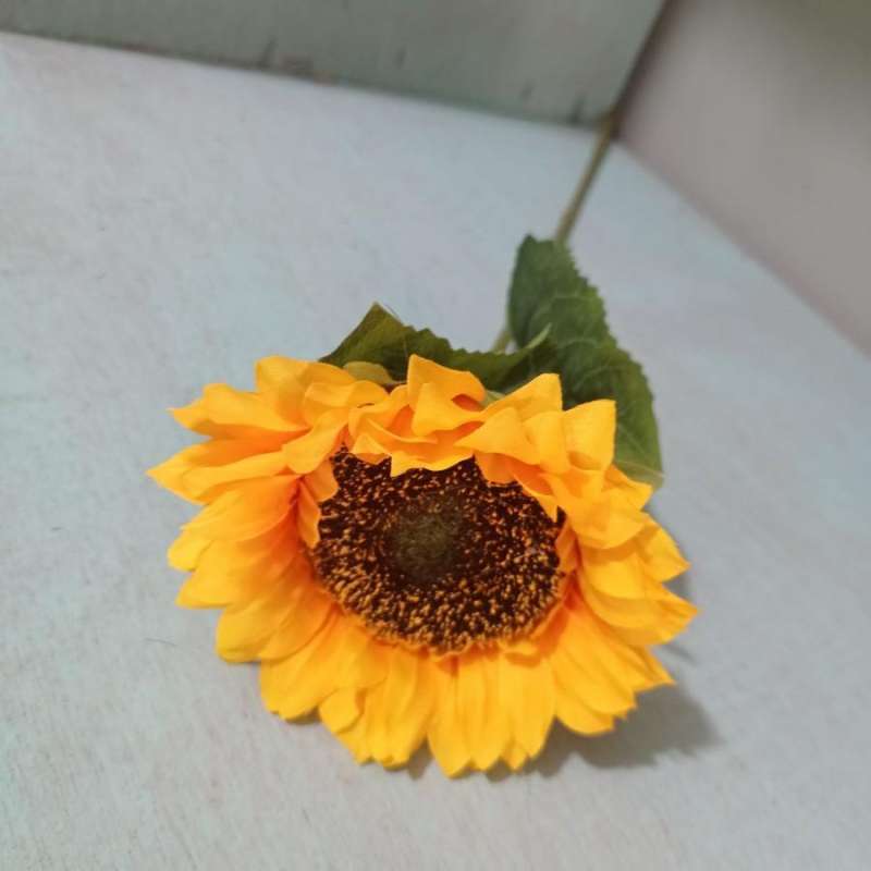 Jual Bunga Matahari Kuning Plastik Tangkai Artificial Kuaci untuk ...