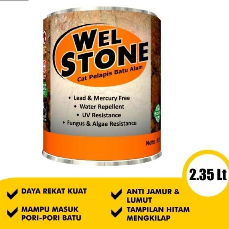 Promo CAT BATU ALAM WELSTONE BLACK GLOSS 2,35 LITER Diskon 23% di ...