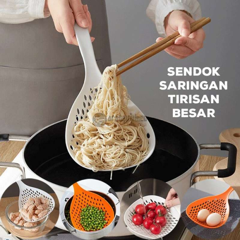 Jual Sendok Besar Tirisan Masakan Makanan Saringan Jumbo Colander ...