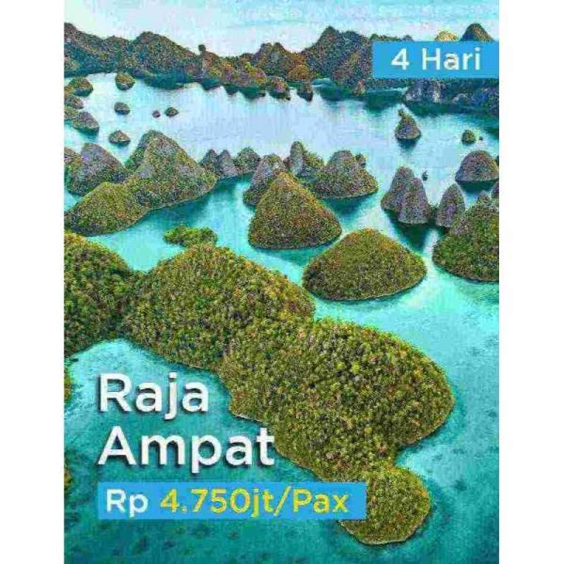 Jual Paket Wisata Travel Tour Liburan Raja Ampat 4D3N Open Trip di ...