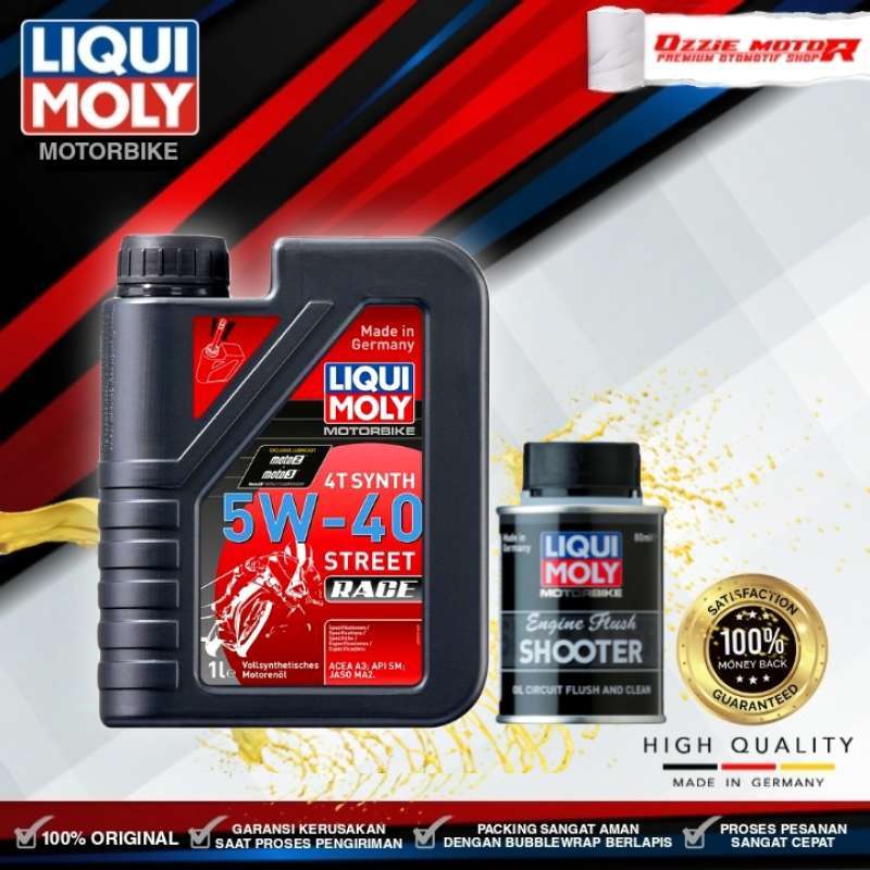 Jual LIQUI MOLY STREET RACE 5W40 4T 1L FULLY SYNTHETIC BONUS ENGINE ...