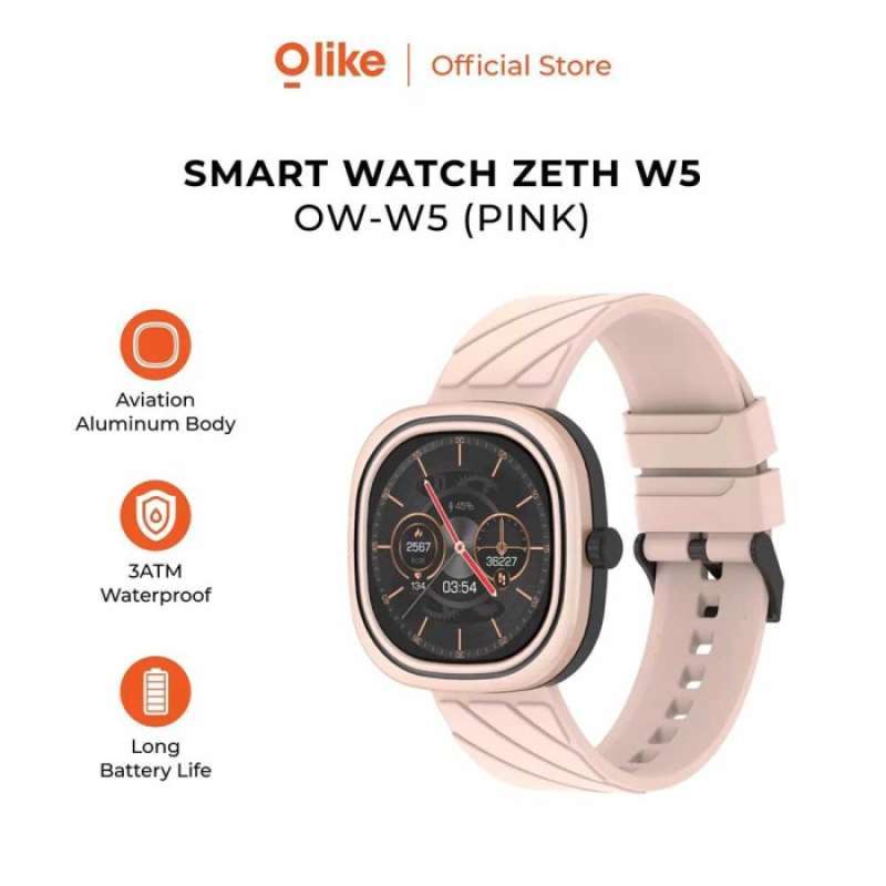 Promo Olike Smartwatch Zeth W5 Jam Tangan Pintar Aluminium Pulse ...