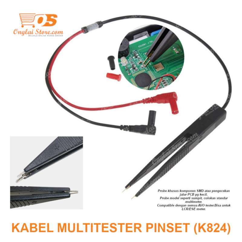 Promo Kabel Multimeter Avo Multitester Probe SMD Pinset Tweezer LCR ...