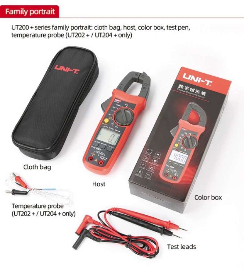Jual UNI-T Digital Clamp Meter Tang Ampere UT201 UT202 UT203 UT204 di Seller Odettee Shop ...