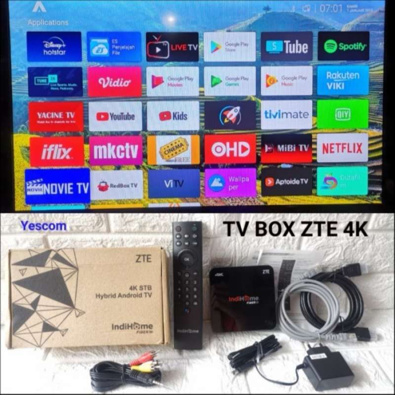 Jual TV BOX ZTE 4K B860H SIAP PAKAI TV BOX ANDROID di Seller Kabehono Store - | Blibli