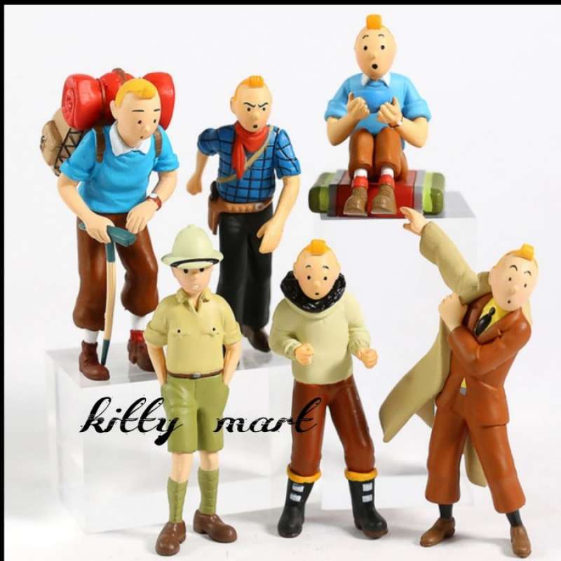 Jual TINTIN ACTION FIGURE SET 6 PCS di Seller toy kids store ...