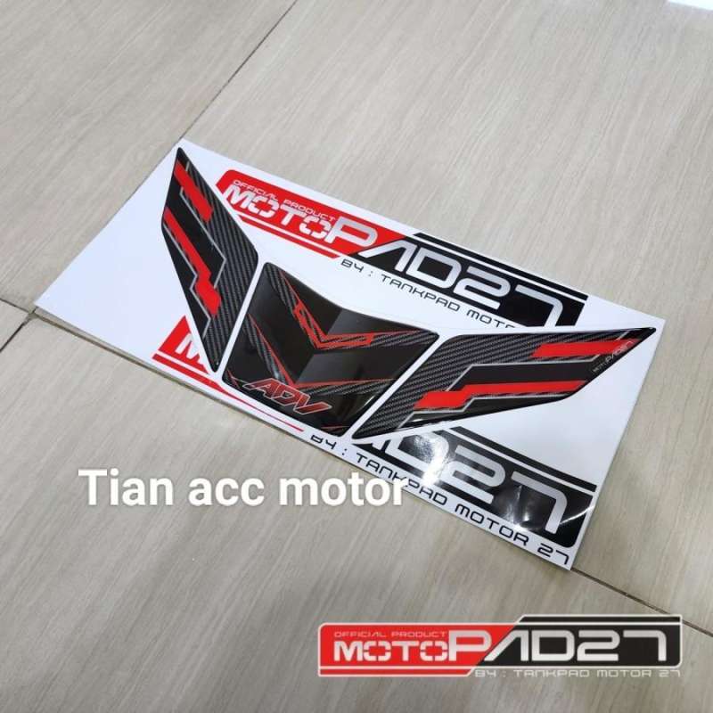 Jual sticker stiker resin timbul visor windscren Honda ADV 160 - Merah ...