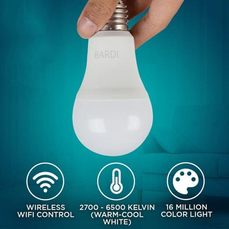 Promo Bardi Indonesia Smart Light Bulb Rgb+ww 9w Wifi Wireless Iot For ...