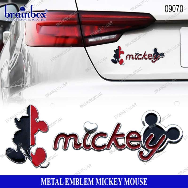 Jual Emblem Besi Logo Mickey Metal Logo Tempelan Body Mobil Di Seller ...