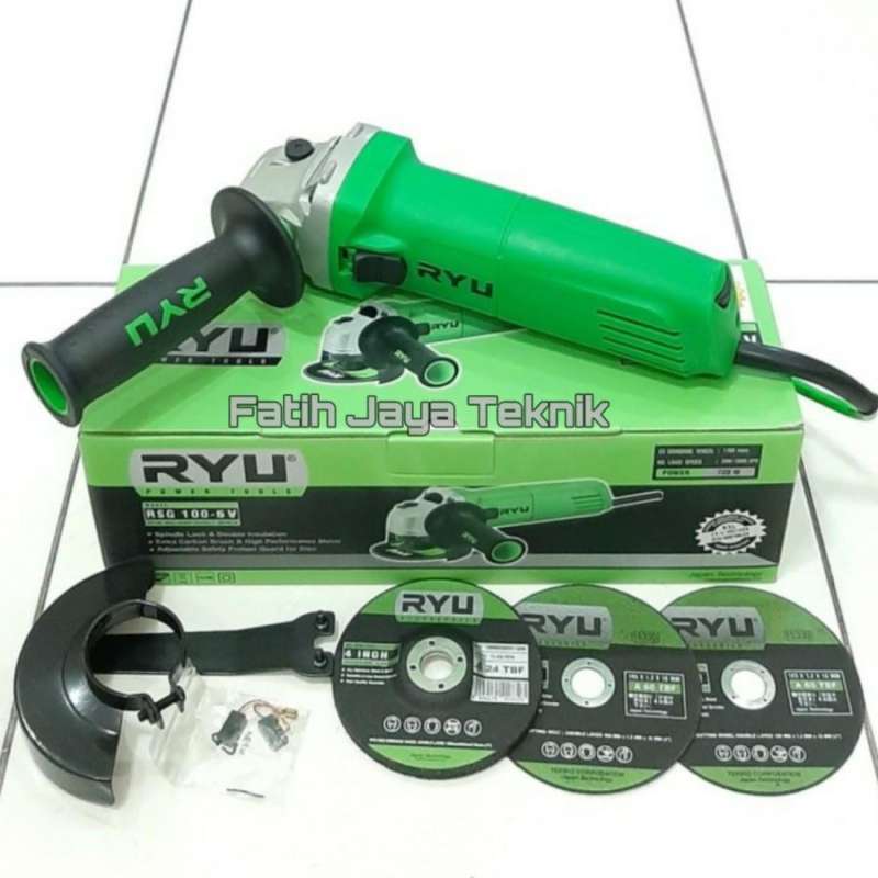 Jual mesin gerinda tangan 4 inch Ryu RSG 100 5v Variable Speed di Seller Fatih Jaya - Jembatan ...