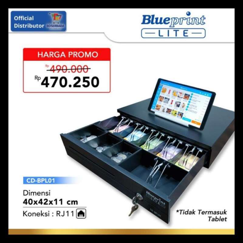 Promo ready BLUEPRINT LITE - Cash Drawer Besar / Laci Kasir CD-BPL01 ...