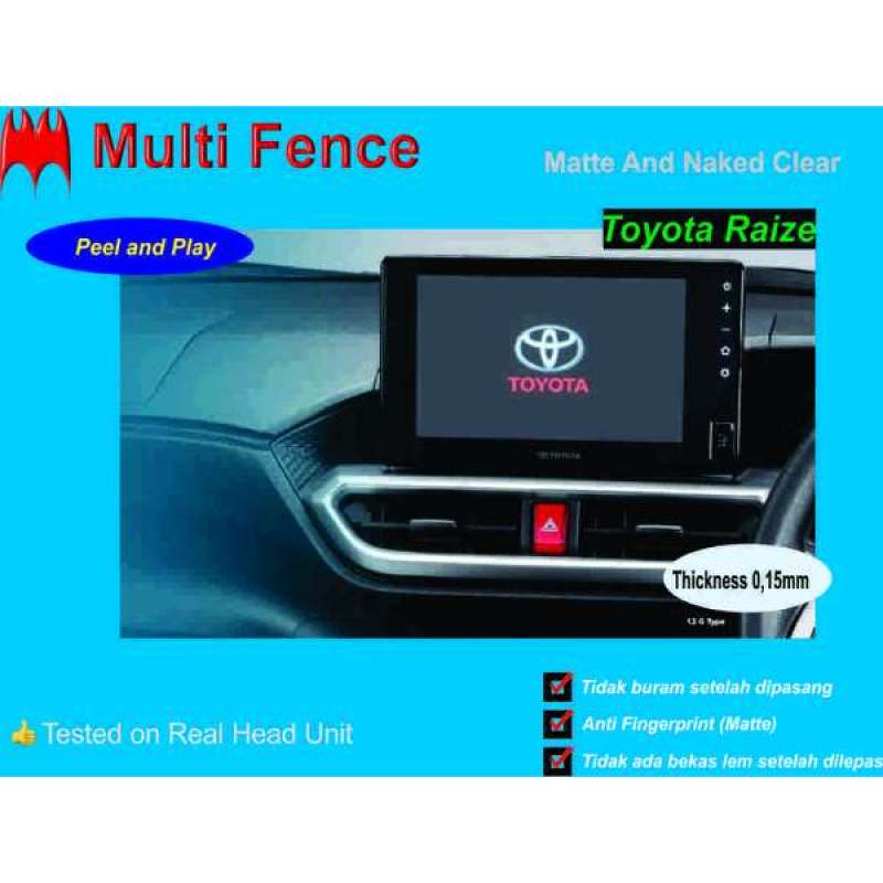 Jual Screen Guard Head Unit Toyota Raize 8 inch di Seller nomena66 ...