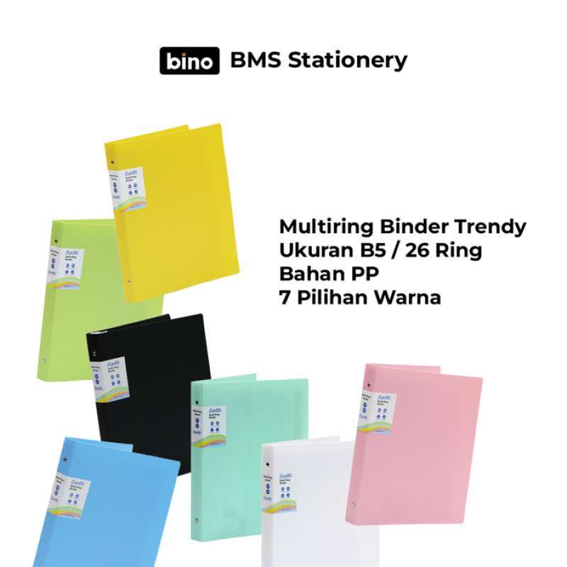 Jual Jual Bantex Multiring Binder Trendy Warna Polos B5 26 Ring #3126 ...