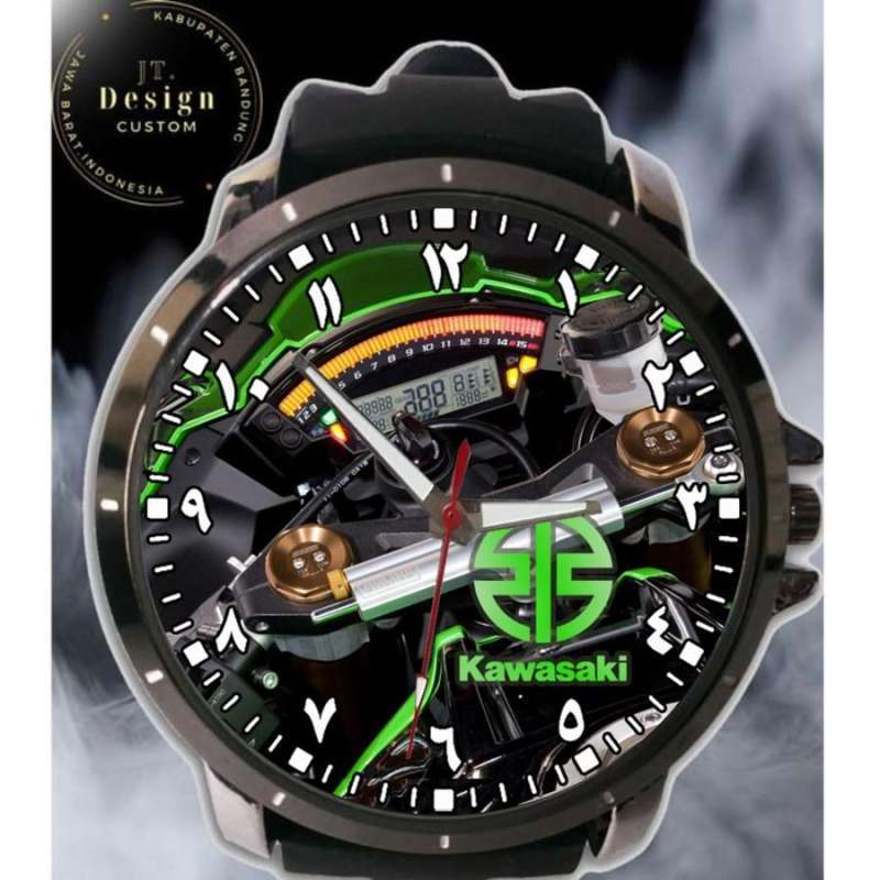Jual Jam Tangan Pria Keren Kawasaki Art 1 Angka Arab Custom di Seller ...