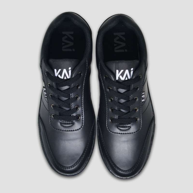 Promo Full Black Sepatu Sneakers Casual Pria Hitam Original Brand Kai ...