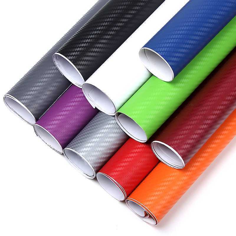 Promo Glo - Stiker Vinyl Carbon Fiber Mobil Car Wrap 3d 123 X 30 Cm ...