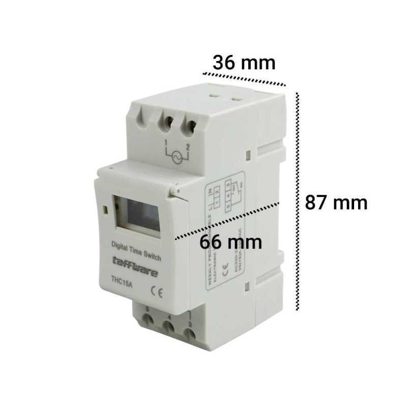 Promo Glo - Taffware Mcb Timer Programmable Switch Relay 16a 220v 2000w ...