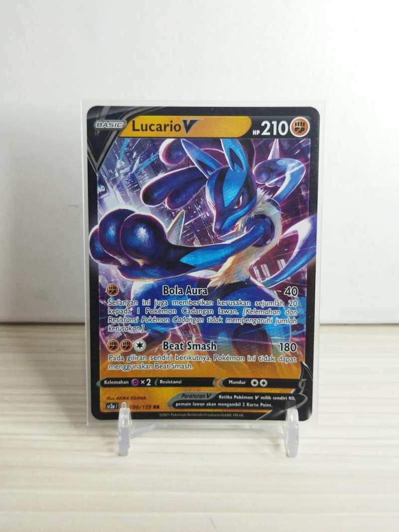 Jual Kartu Pokemon TCG Indonesia Lucario V RR di Seller SyllogiID ... Jual Kartu Pokemon TCG Indonesia Lucario V RR di Seller SyllogiID ...