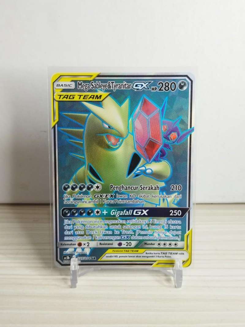 Jual Kartu Pokemon TCG Indonesia Mega Sableye Tyranitar GX Tag Team SR ...