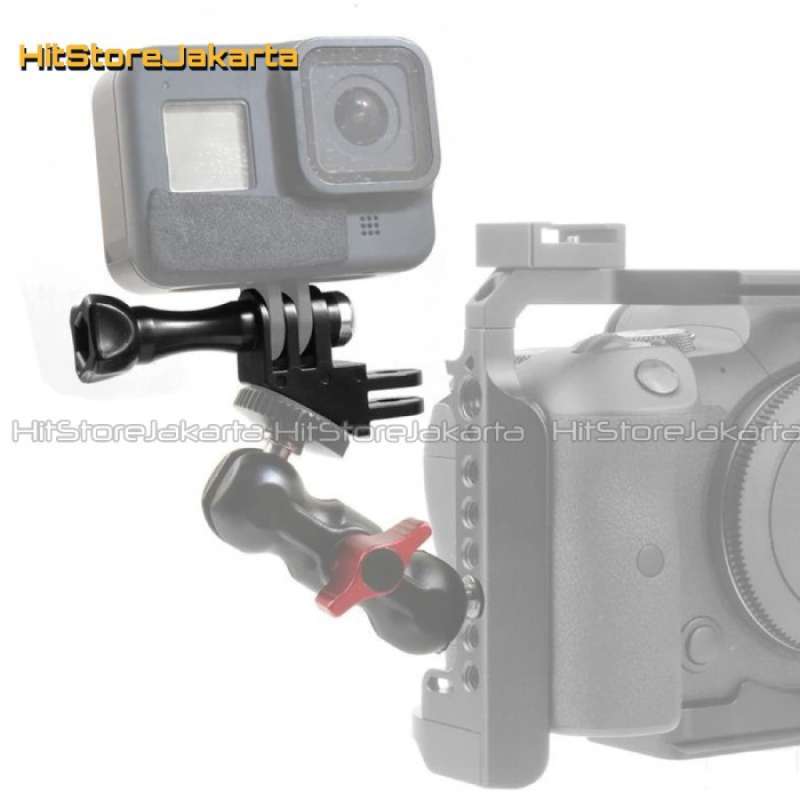 Jual Elbow Mount Gopro Vertical Horizontal 90 Degree Action Cam Adapter ...