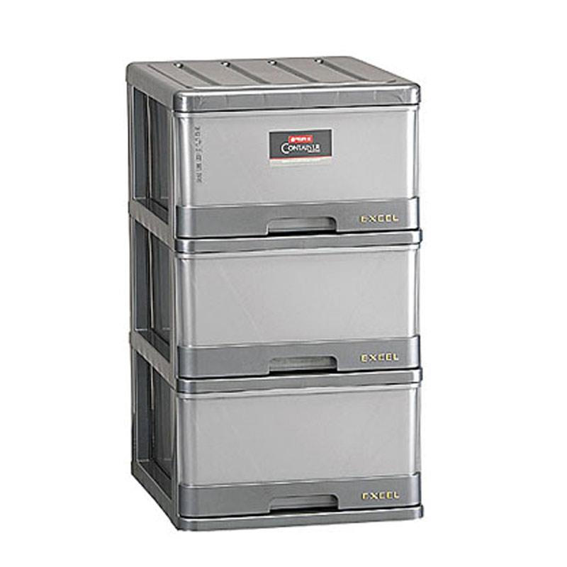 Jual Lion Star M 3 XC 2 Excel Container Lemari Laci Plastik 3 Susun ...