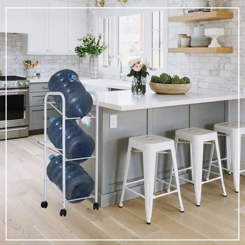 Jual RAK GALON BESI / RODA GALON AQUA 3 SUSUN EKONOMIS KUAT KOKOH ADA ...