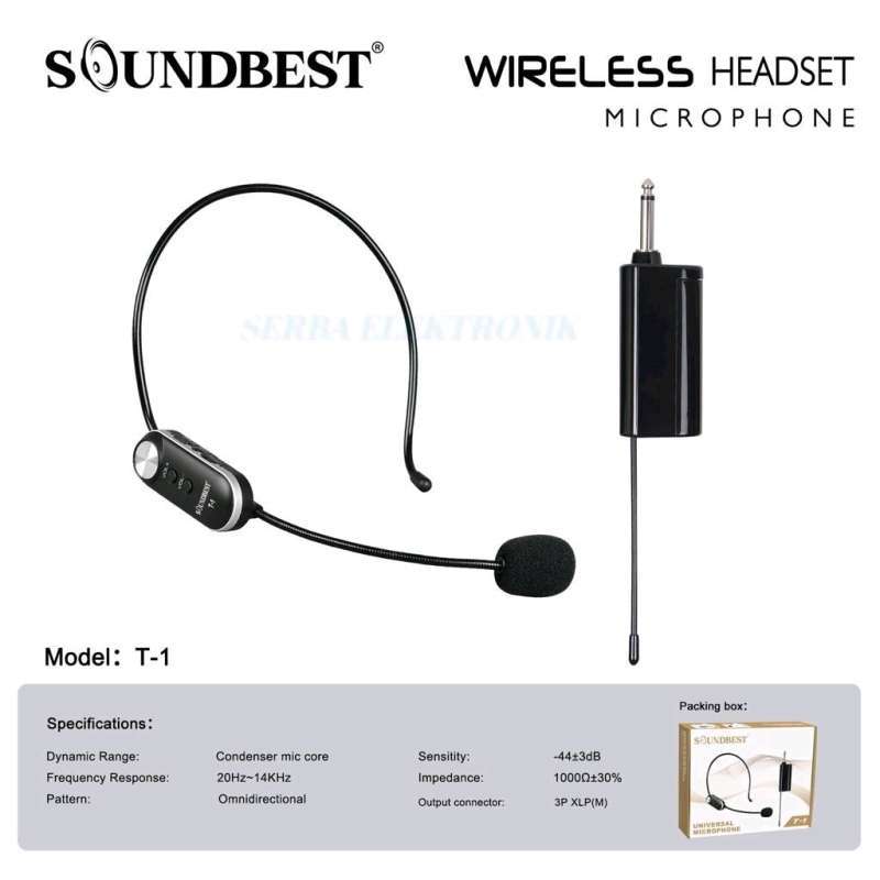 Jual Mic Wireless Bando Telinga Soundbest T-1 T 1 Original Di Seller ...