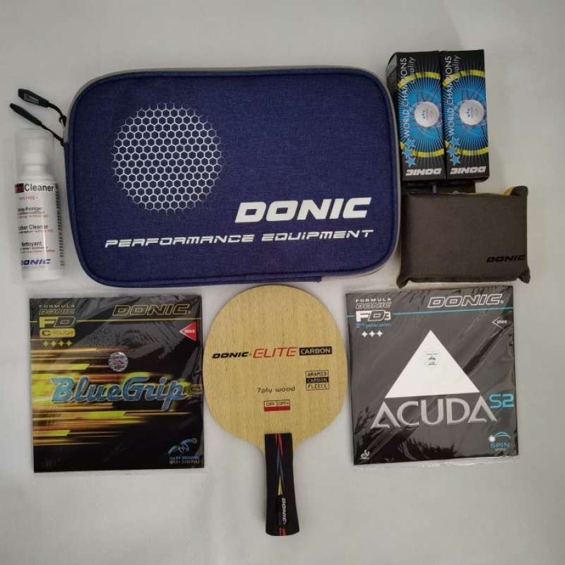 Jual Bat Tenis Meja Donic Elite Offensive Lengkap karet & asesories Set di Seller olahragaku ...