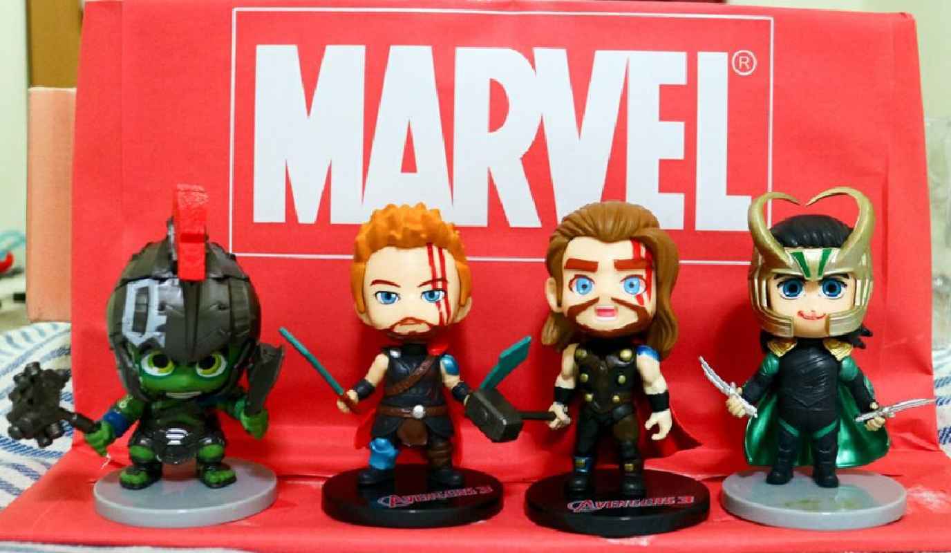 Jual Avenger THor RAgnarok chibi action figure set 4 di Seller Toko ...